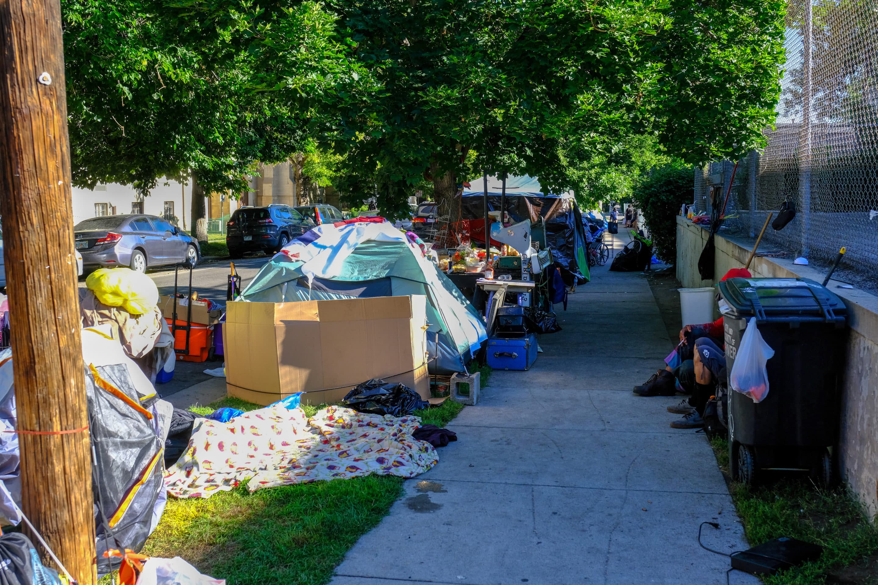 Officials 'confused' by sweep of small homeless encampment on Glenarm ...